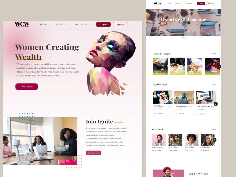 Stunning membership website in Webflow | Upwork