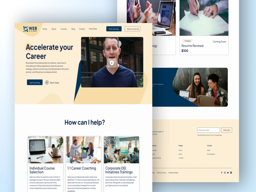 Stunning membership website in Webflow | Upwork