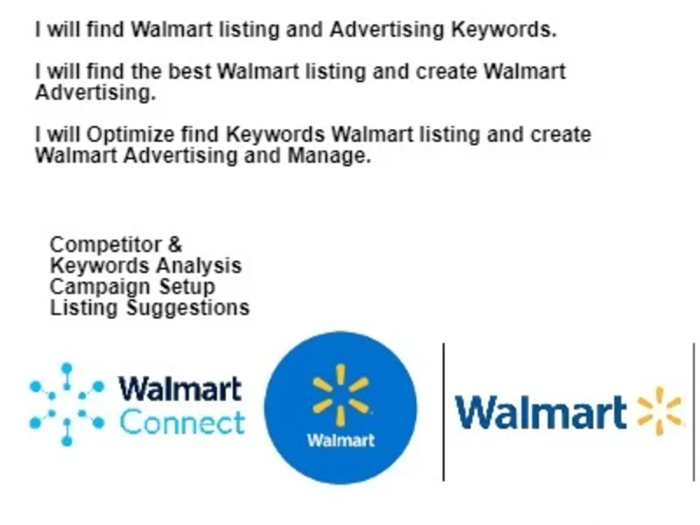 Walmart PPC Walmart advertising Walmart ads Walmart campaigns | Upwork