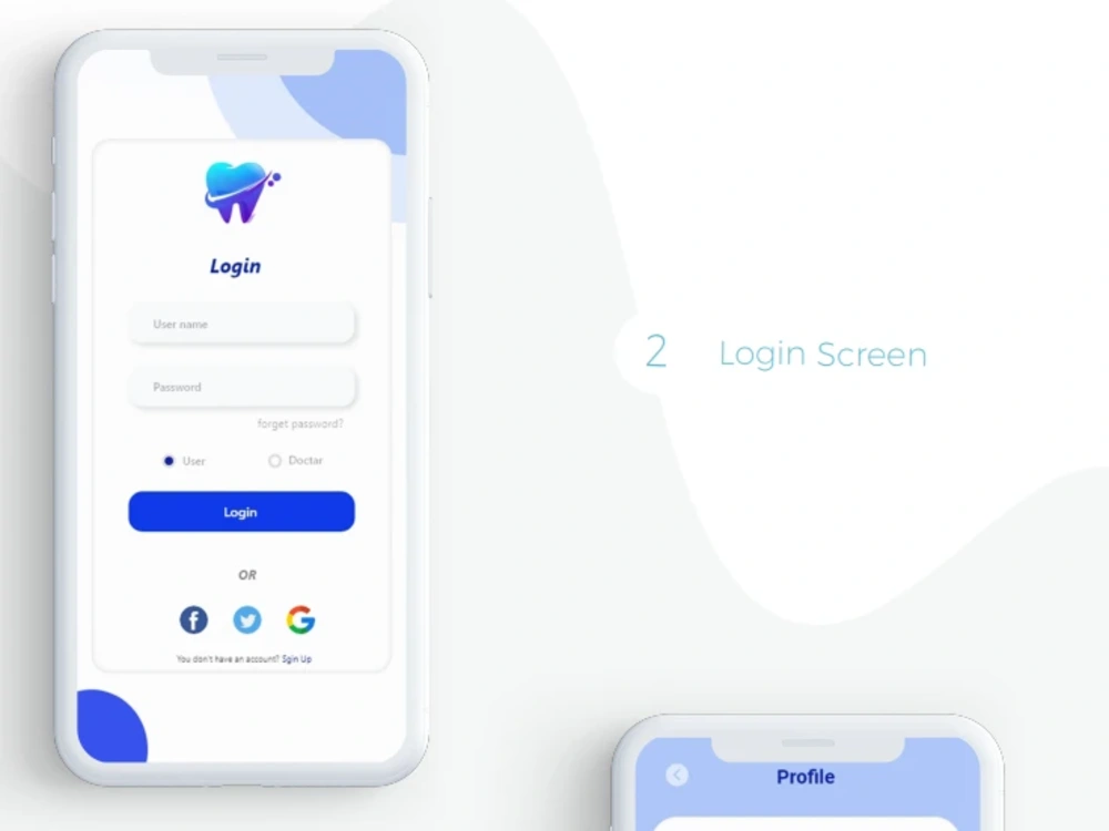 Dental clinic mobile app uiux design | Upwork