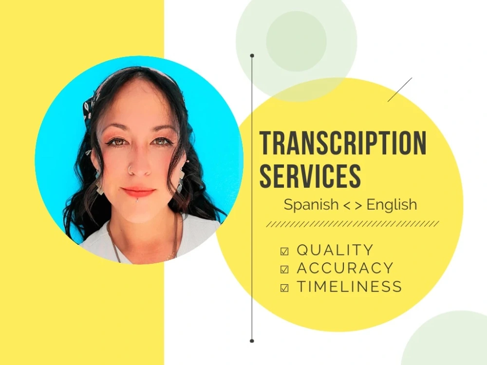 Fast, Accurate, and High-Quality Transcription ES-EN | Upwork