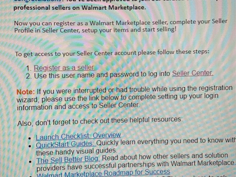 Approval of Walmart Application and Walmart Onboarding Set Up ...