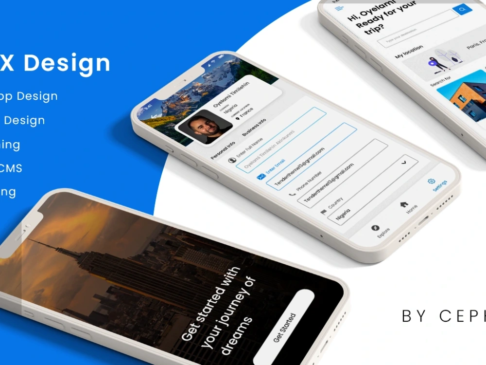 An aesthetically pleasing mobile app, web app and website design | Upwork