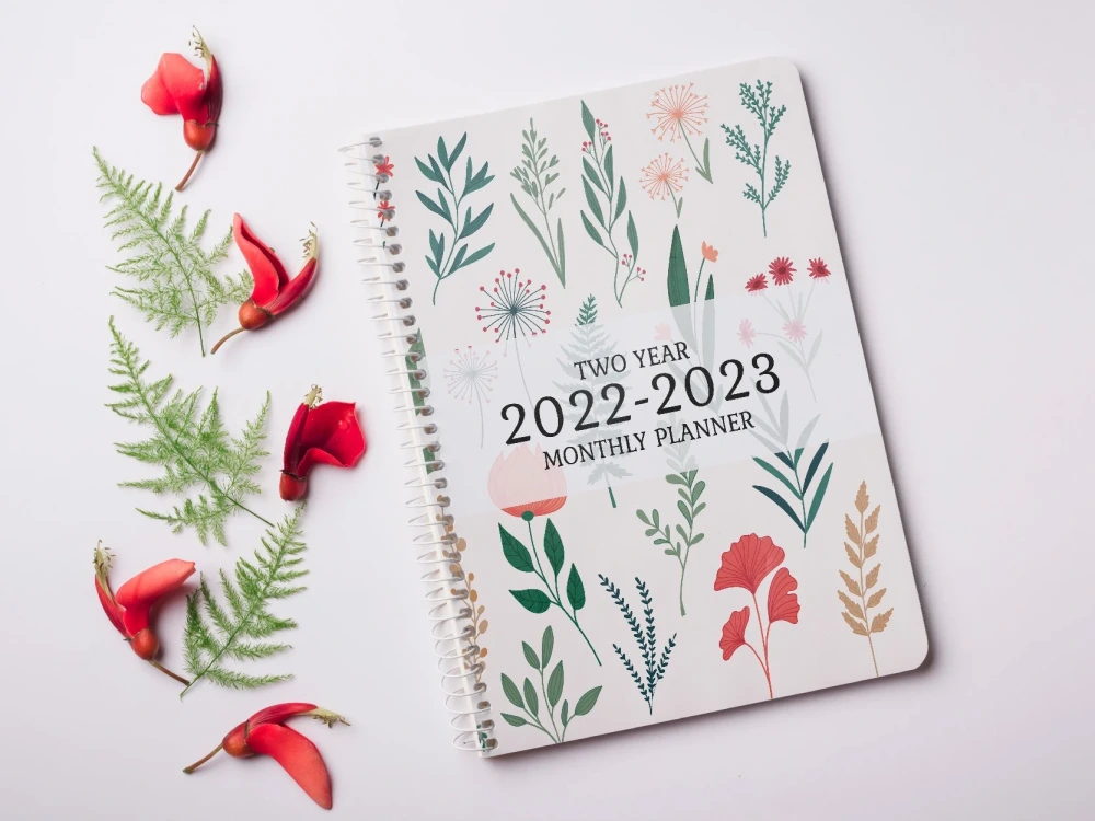 Notebook, journal, planner, personal diary cover and interior pages ...