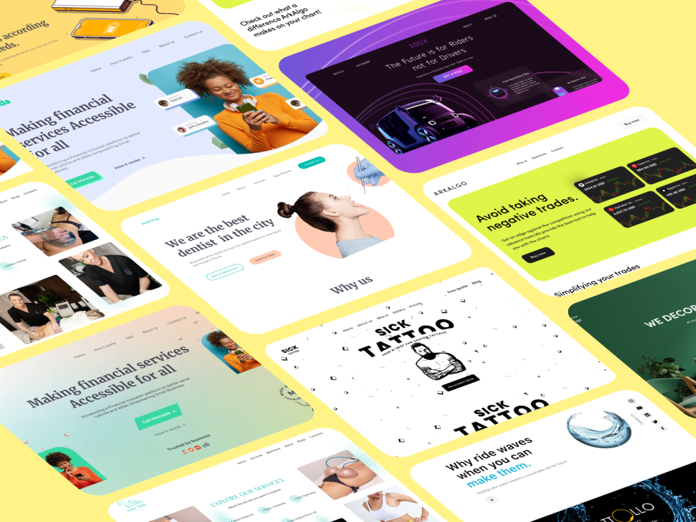Unique Modern Professional Responsive Website UI/UX design | Upwork