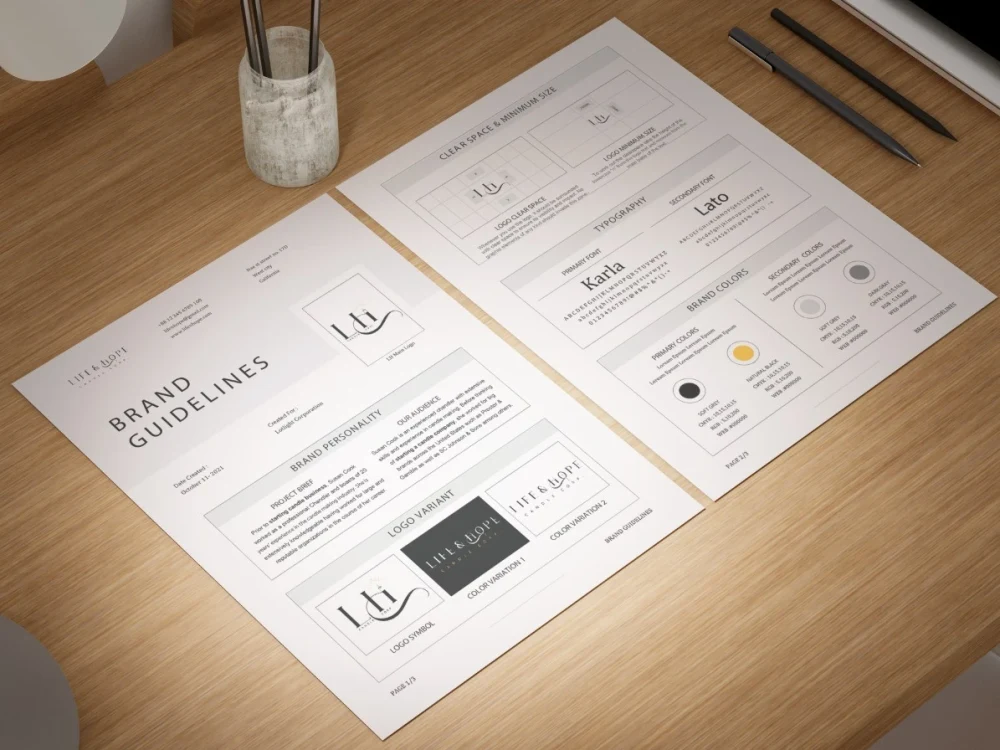 Brand Style Guide Design | Upwork