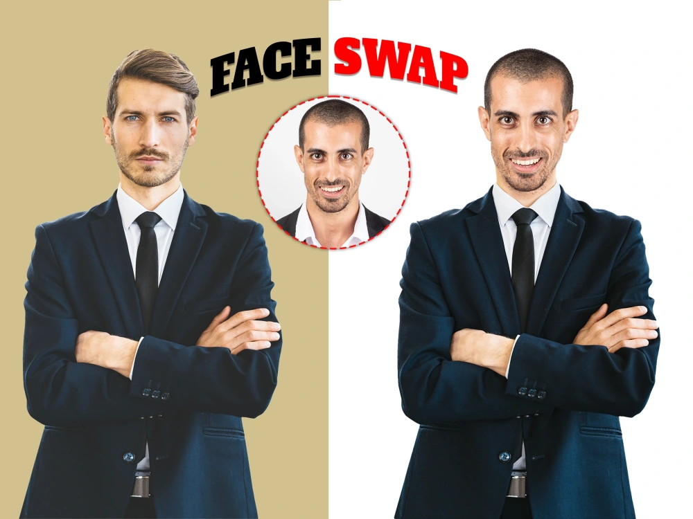 Photo editing, perfect face swap or head changing with photoshop | Upwork