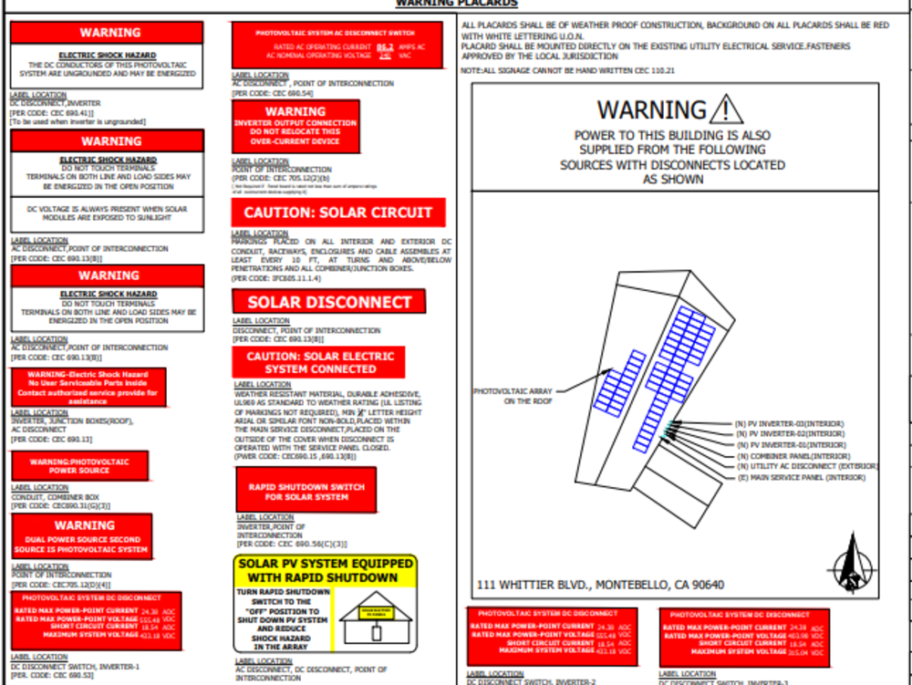 A standard solar PV permit plan | Upwork