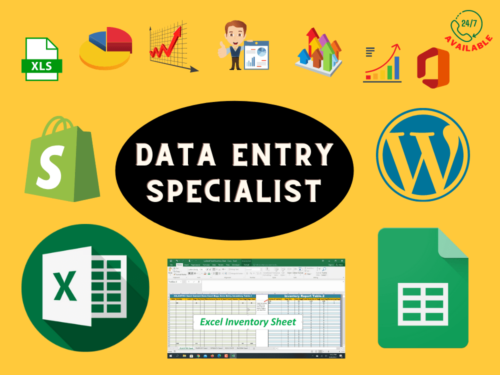 Data Entry Excel, Google Sheet, PDF & MS Word Service for Your Business | Upwork
