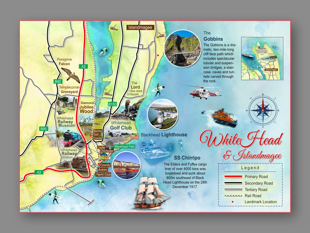 Amazing modern, professional, vector custom Map Illustration | Upwork