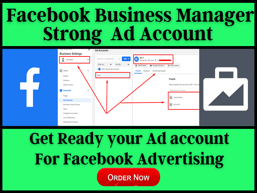 A Fresh Facebook Business Manager, Ad account and Setup pixel | Upwork