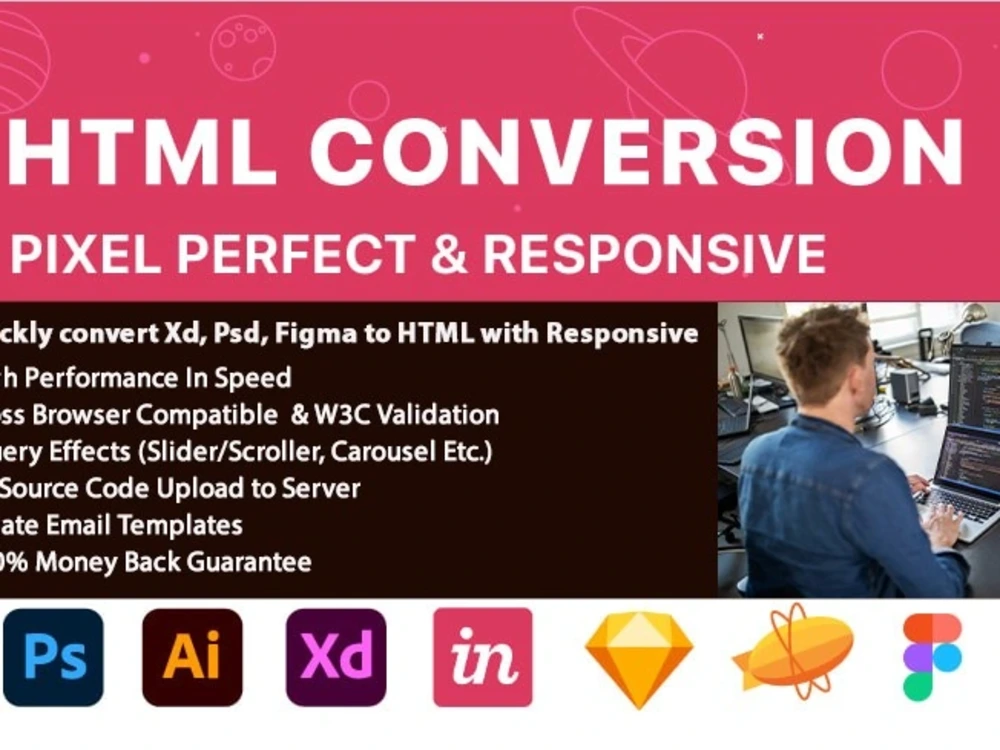 Responsive Figma to HTML conversion | Upwork