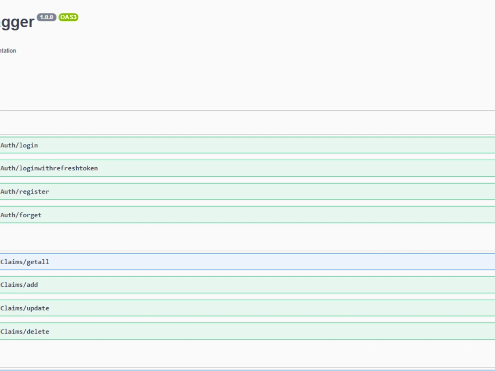 ASP.NET CORE 3.1 Web API as a Complete Backend Solution. | Upwork