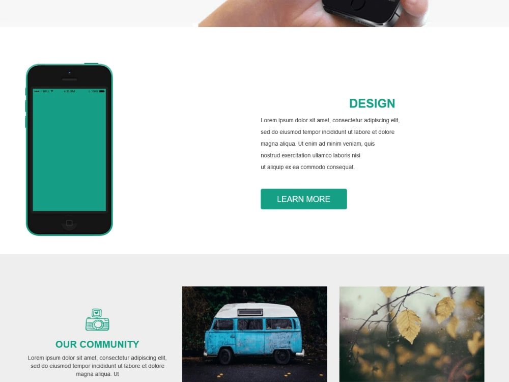 Responsive HTML,CSS,Javascript template website from PSD/Figma/XD ...
