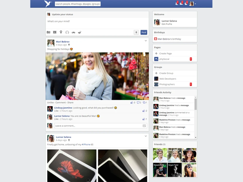 A fantastic social network platform similar to Facebook | Upwork