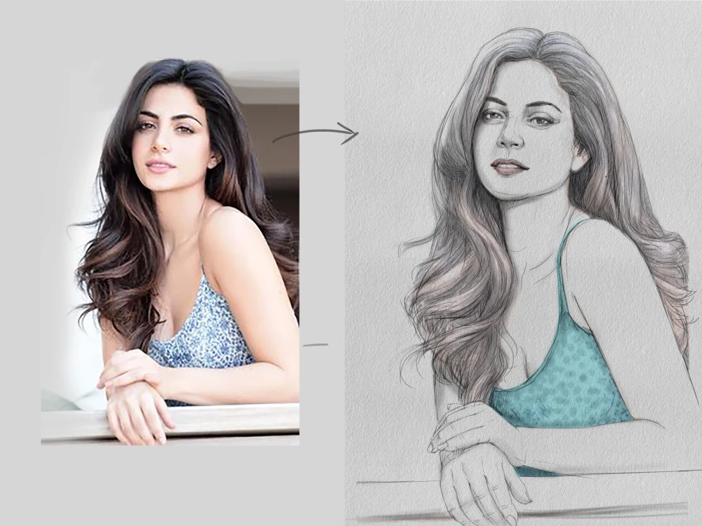 A fantastic digital pencil drawing from your photo. | Upwork