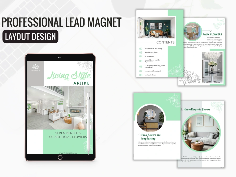 Eye catching lead magnet layout design | Upwork
