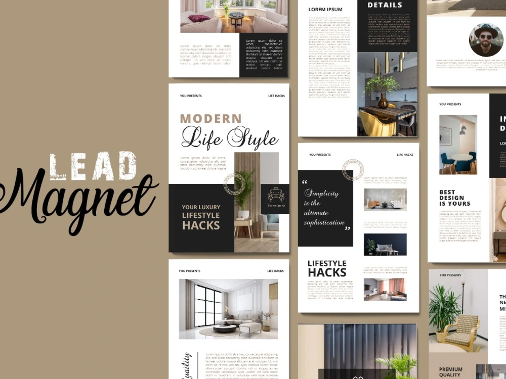 Eye catching lead magnet layout design | Upwork