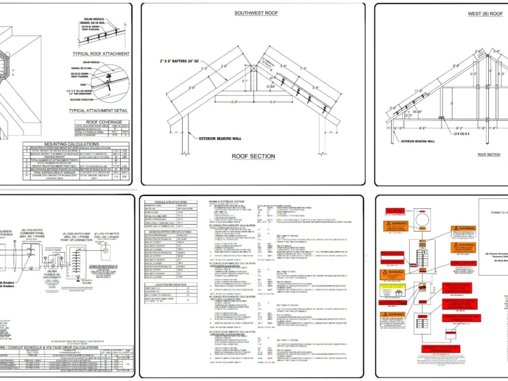Complete Design of solar Permit Pans using AutoCAD | Upwork