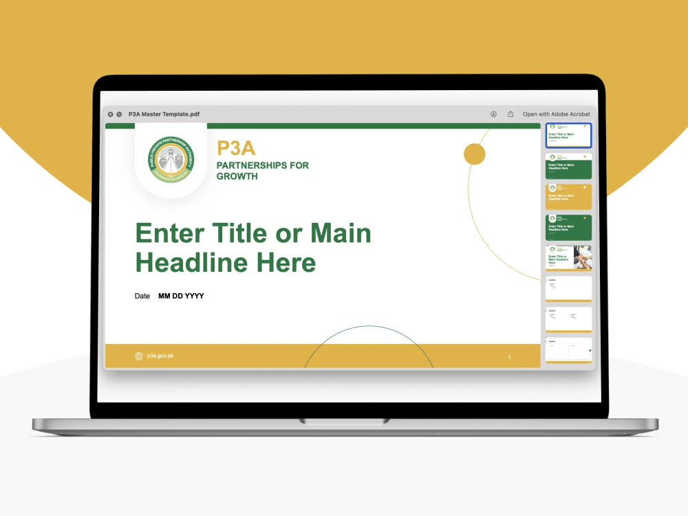 A Professional, Minimal PowerPoint Presentation Master Template Design ...