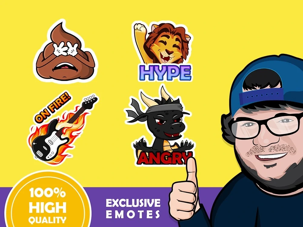 Awesome Custom Twitch Emotes Badges And Sub Badges Upwork