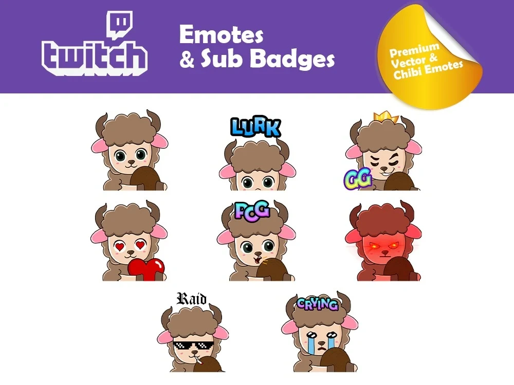 Awesome Custom Twitch Emotes Badges And Sub Badges Upwork