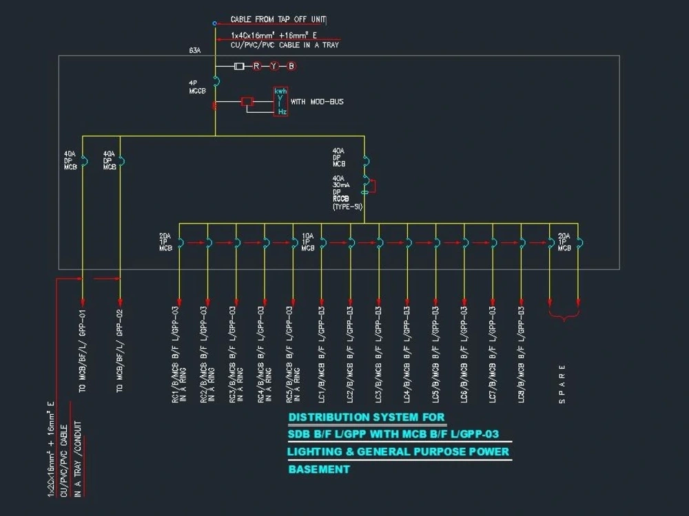 A technical autocad electrical diagram for your project | Upwork