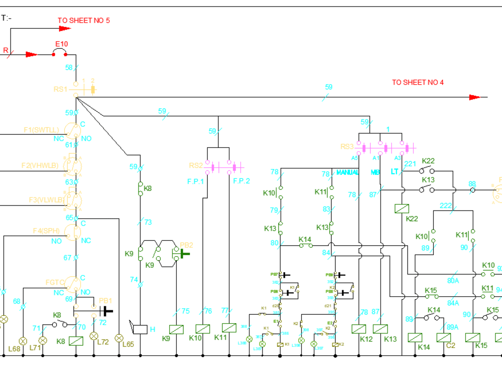 A technical autocad electrical diagram for your project | Upwork