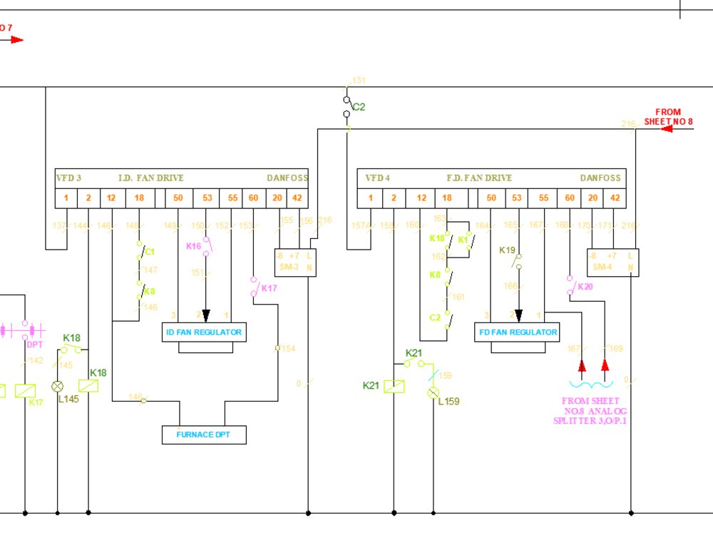 A technical autocad electrical diagram for your project | Upwork