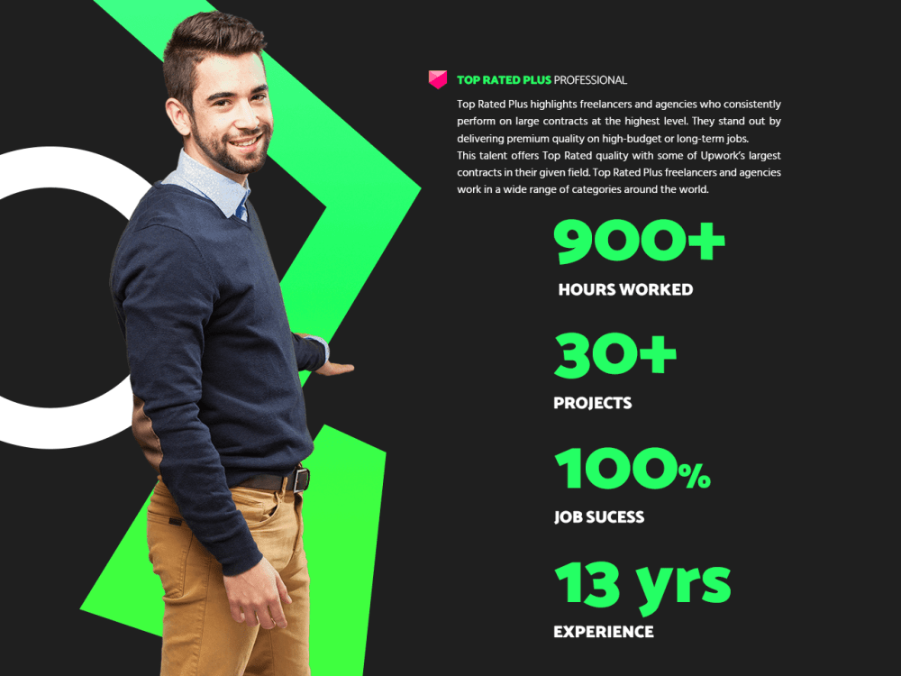 A modern SEO portfolio or CV with data visualization | Upwork