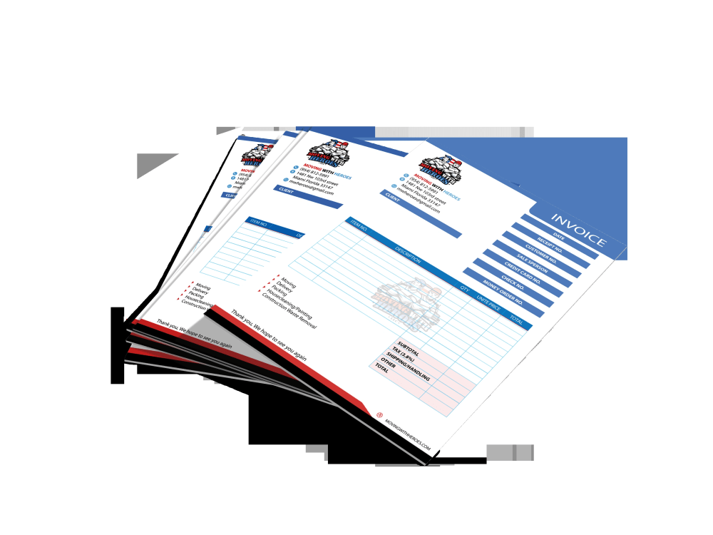 A professional invoice, letterhead, envelope for your business | Upwork