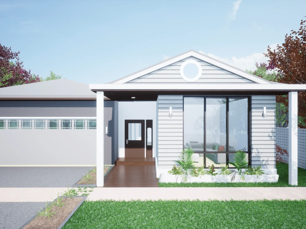 An architecture 3d model, exterior 3d rendering in Revit. | Upwork
