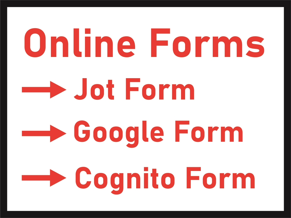 Jot Form, Google Form, CognitoForm, TypeForm, Fillable PDF Form | Upwork