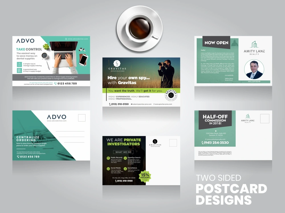 An amazing postcard design for your business. | Upwork