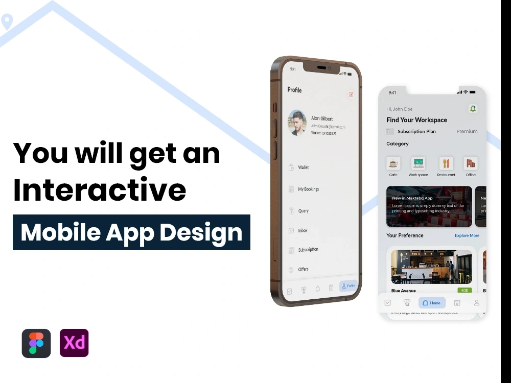 An interactive mobile app design | Upwork