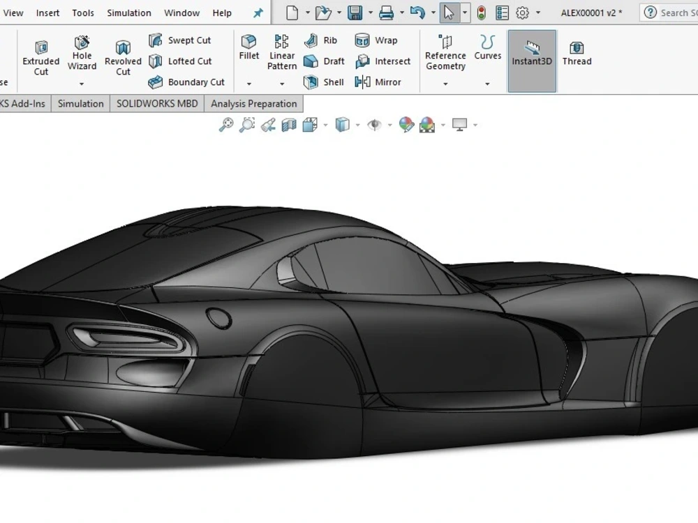 Car body exterior CAD model designed in solidworks surfacing | Upwork