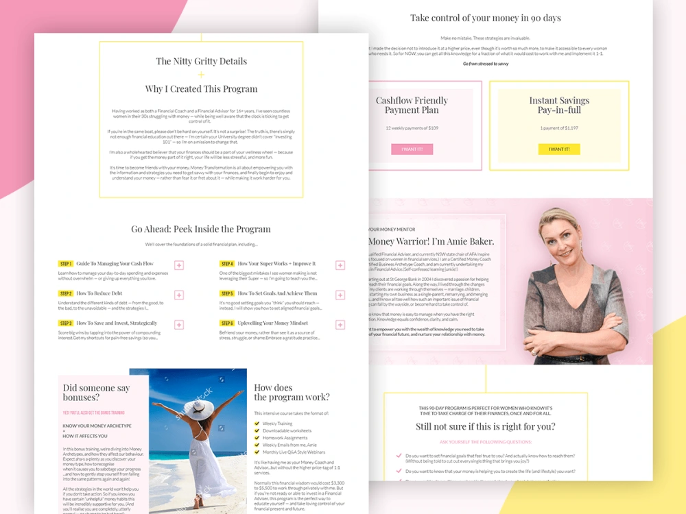 A fabulous Sales Page Design to launch your product/service | Upwork