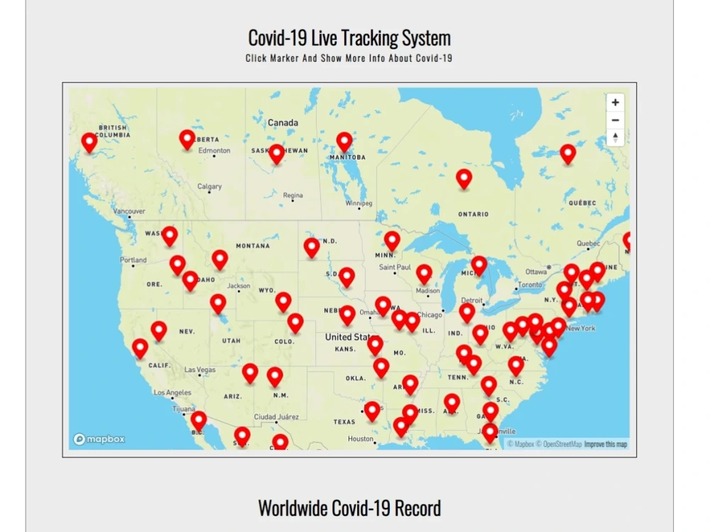 A Live Tracking System with API Integration using mapbox | Upwork