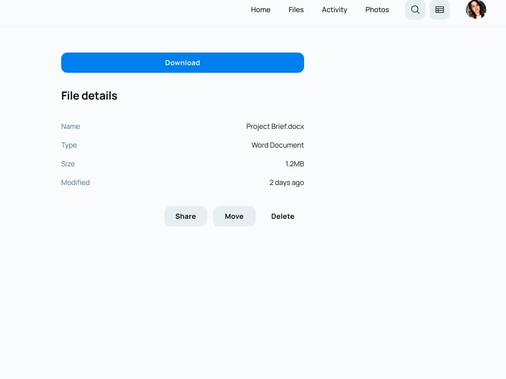 Sleek Storage Dashboard UI design with mockups, prototype, and guide ...
