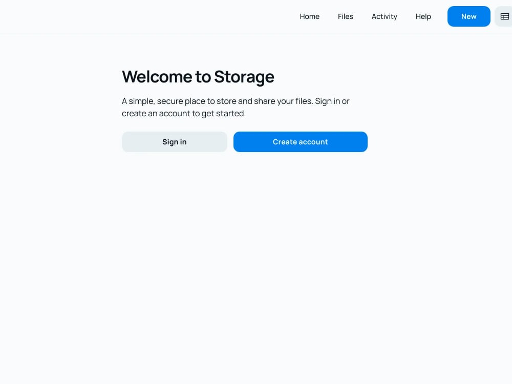 Sleek Storage Dashboard UI design with mockups, prototype, and guide ...