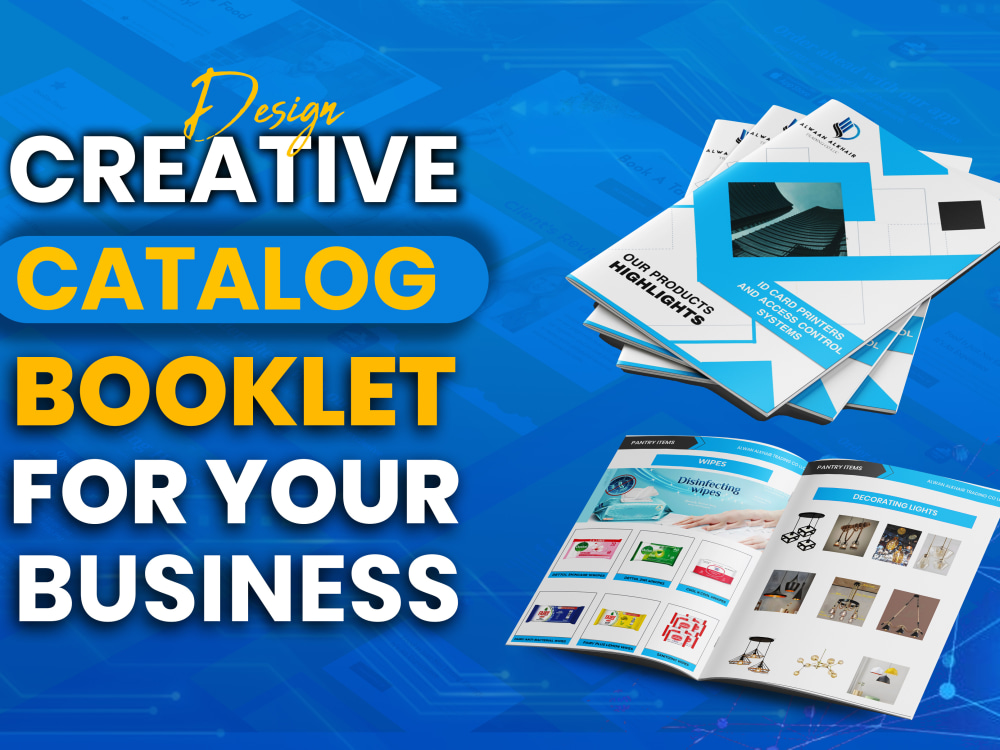 Creative business catalog, booklet design, product book for your ...