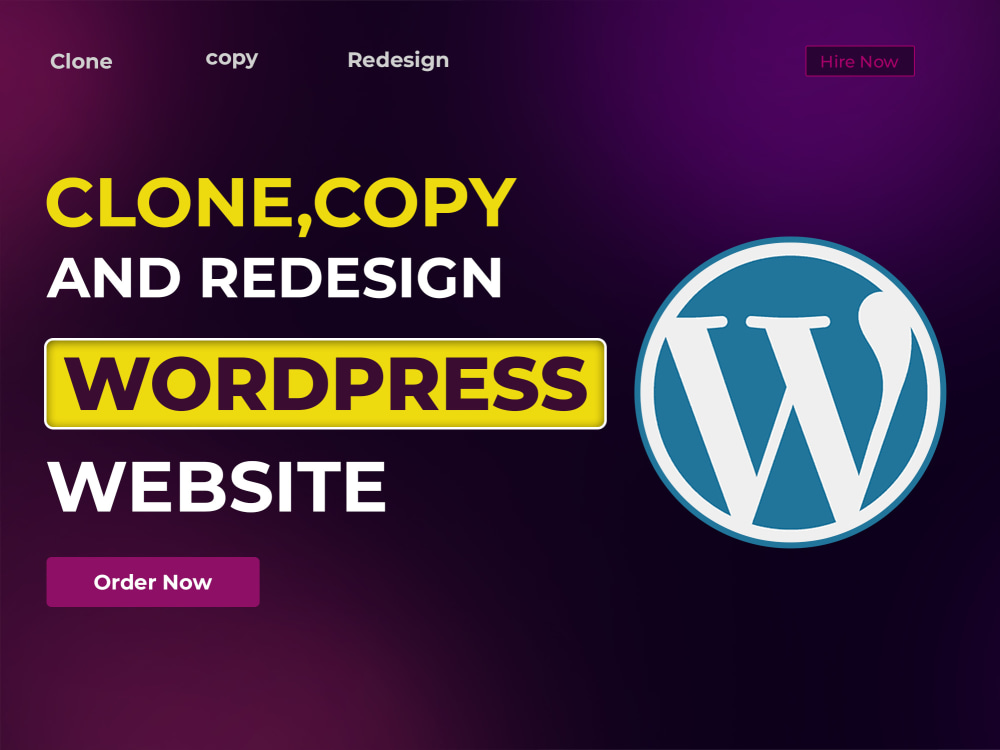 Clone, copy and redesign wordpress website | Upwork