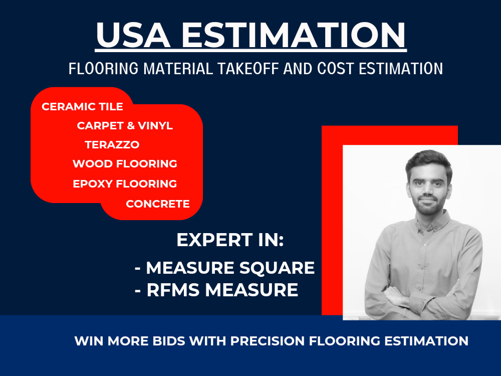 Flooring Takeoff on Measure Square 8 | Upwork