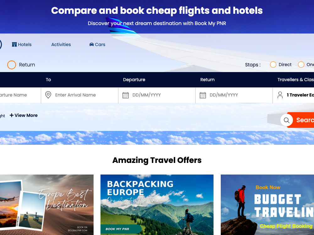 Duffel flight api integrated. | Upwork