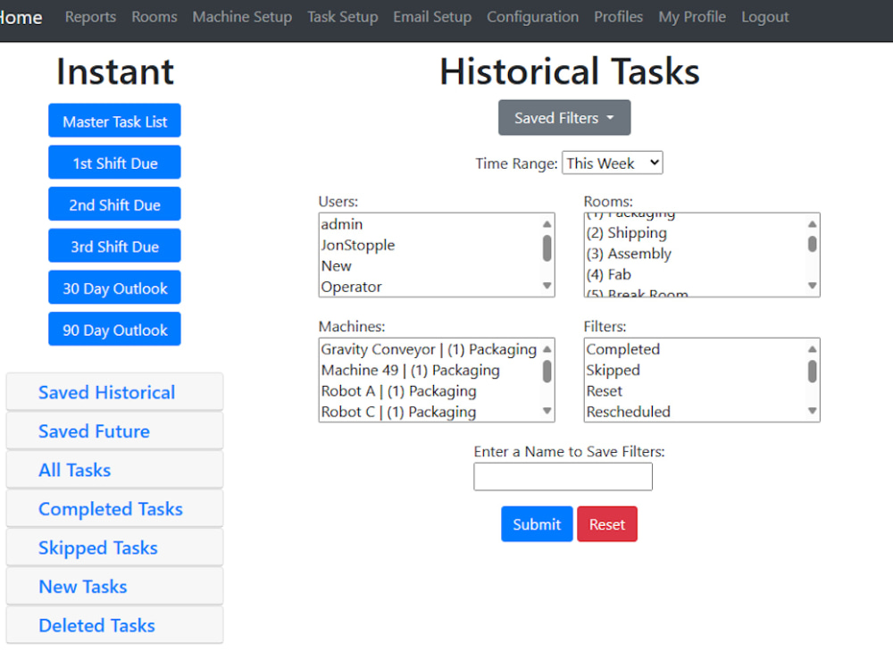 A dashboard for assigning and tracking maintenance tasks | Upwork