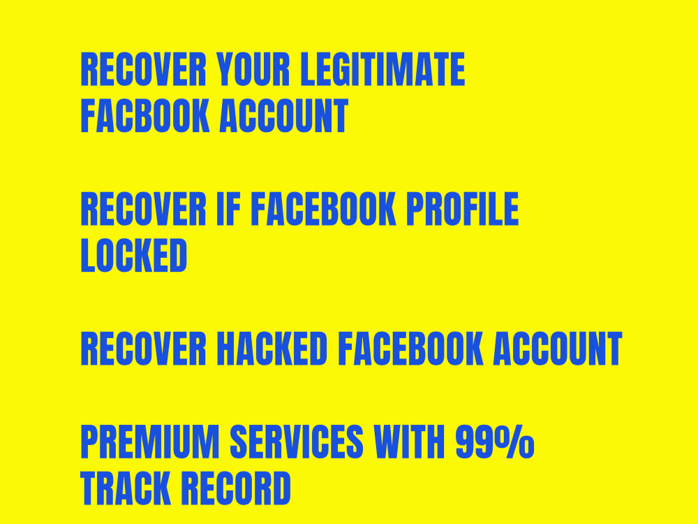Recover Hacked Facebook Account in 1 day | Upwork