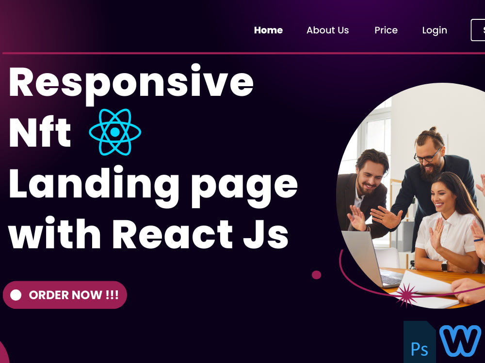FRONTEND DEVELOPER REACT JS | RESPONSIVE NFT LANDING PAGE DEVELOPMENT | Upwork