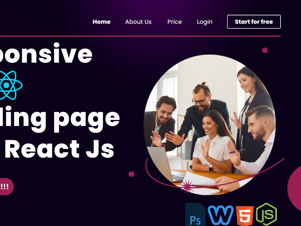 FRONTEND DEVELOPER REACT JS | RESPONSIVE NFT LANDING PAGE DEVELOPMENT | Upwork