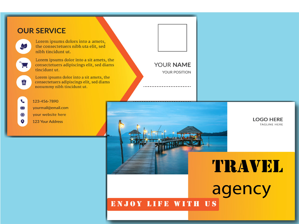 Fantastic and unique postcard design | Upwork