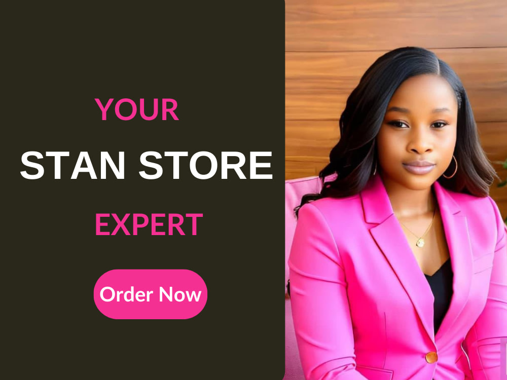 Stan store set up, digital products upload, stan store redesign | Upwork